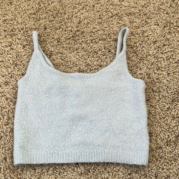 Kendall & Kylie | Tops | Light Blue Fuzzy Kendall Kylie Tank Top | Poshmark